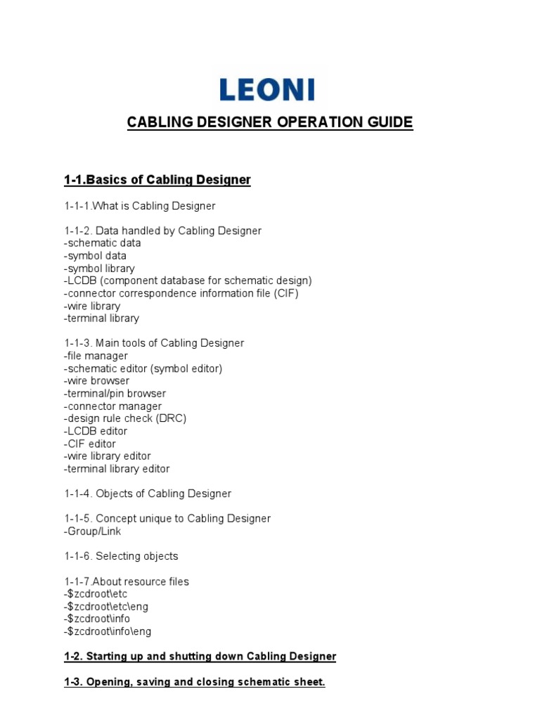 Cabling Designer Operation Guide | PDF | Electrical Connector | Library ...