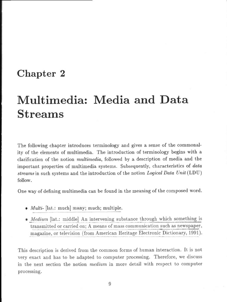 Multimedia System Notes | PDF | Multimedia | Network Packet