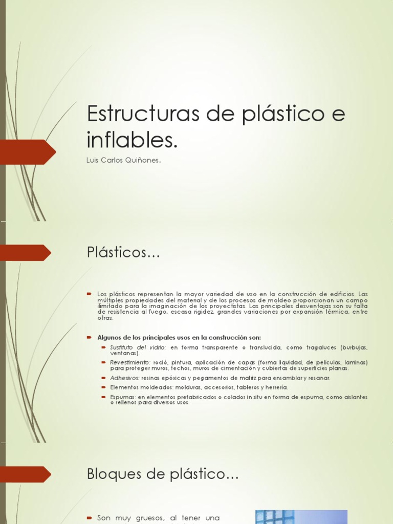 Estructuras de Plastico e Inflables | PDF | Aislamiento térmico | Lentes