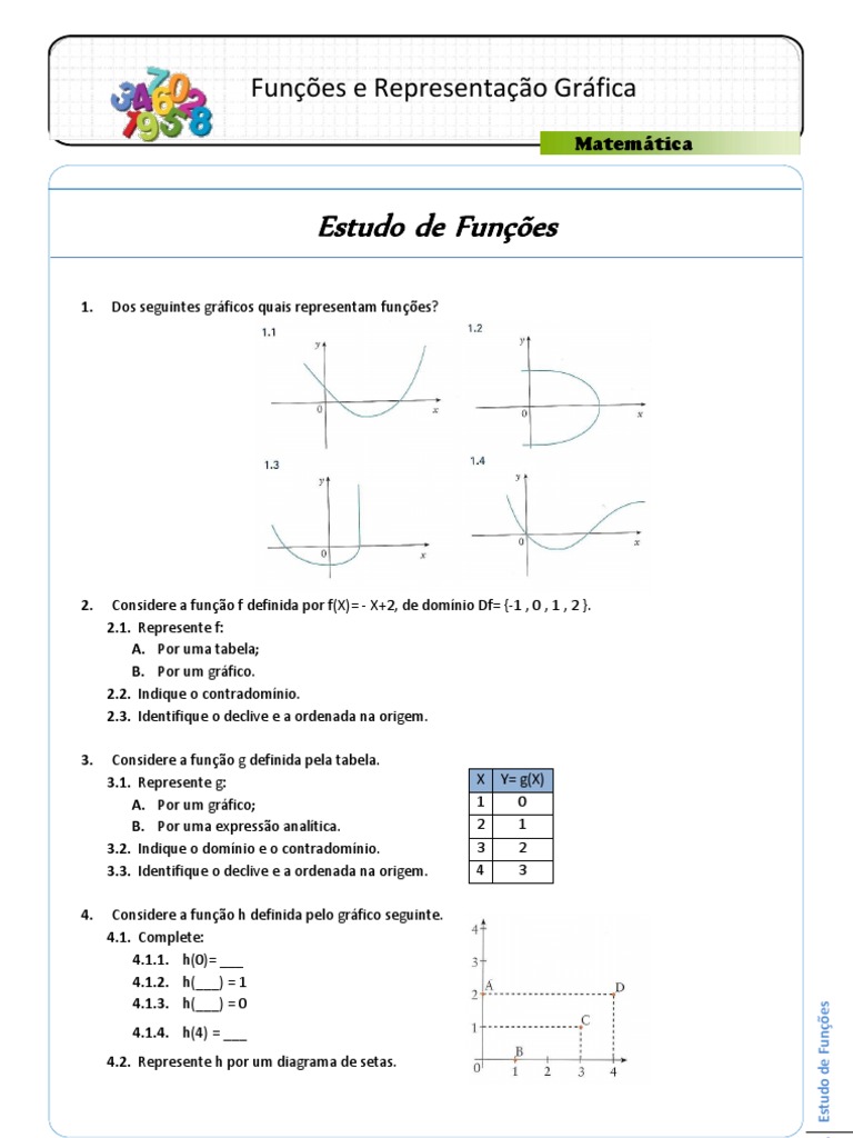 Matematica 10º - Funções | Função (Matemática) | Análise