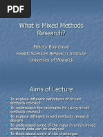 Embedded Mixed Methods Design Overview | PDF | Qualitative Research ...