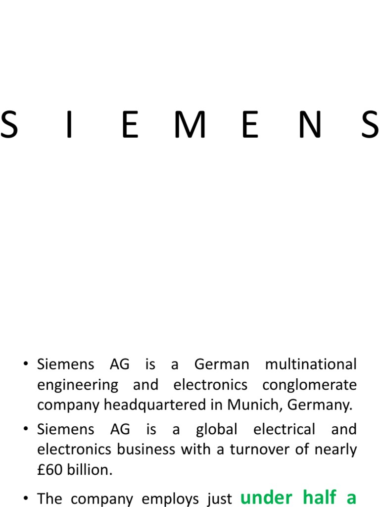 Siemens A Study About Cross Culture Pdf Siemens Performance