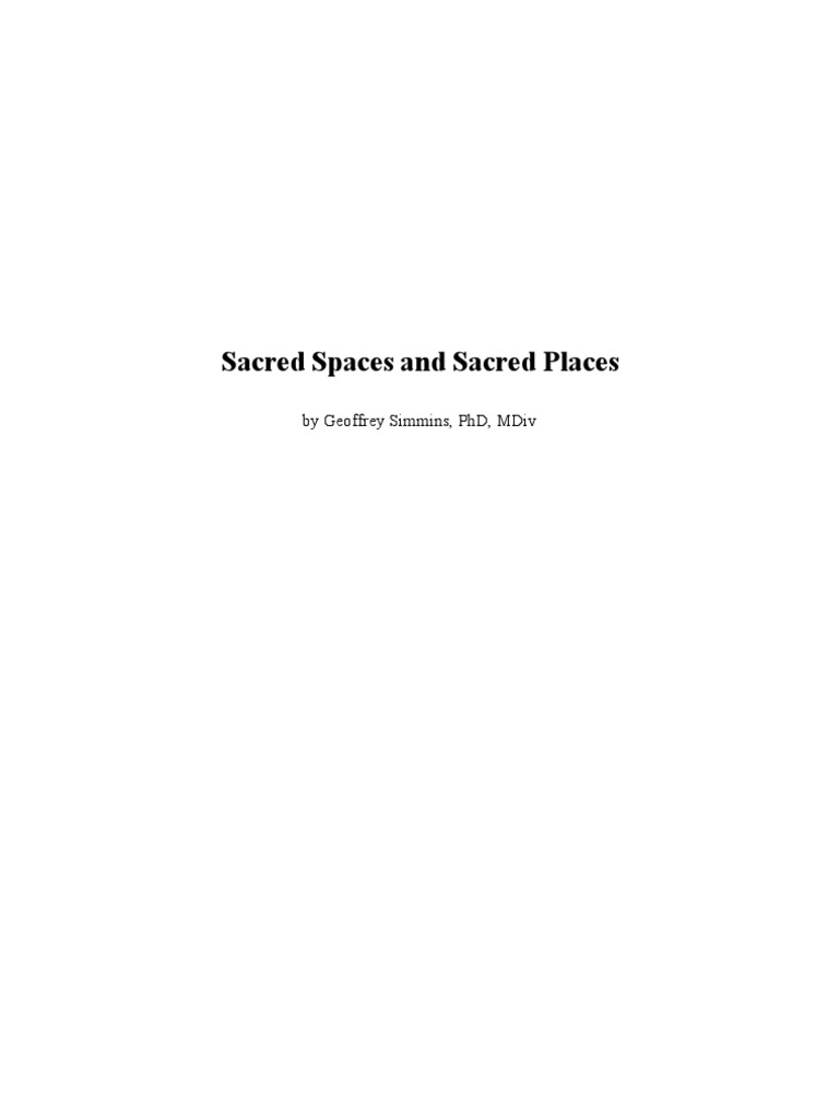 Sacred Spaces | PDF