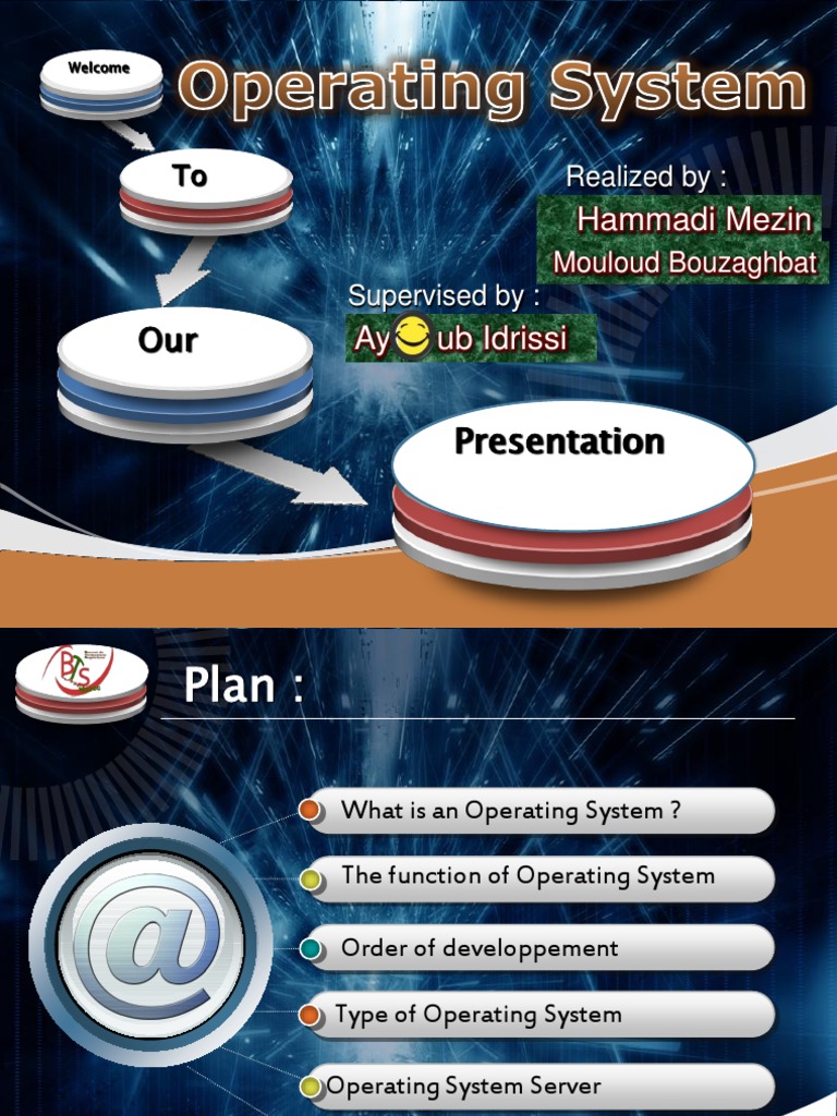 Presentation English Operating System | PDF | Operating System | Graphical User Interfaces