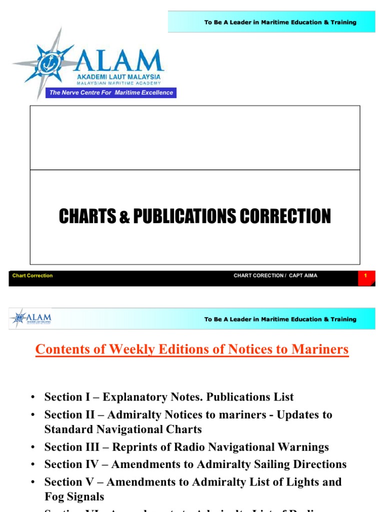Chart Correction | PDF | Water Transport | Navigation
