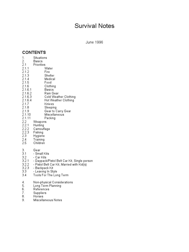 Survival Notes Over Time | PDF