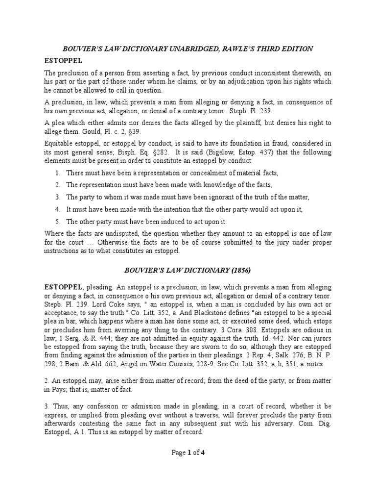 Equitable Estoppel From Tami | PDF | Estoppel | Collateral Estoppel