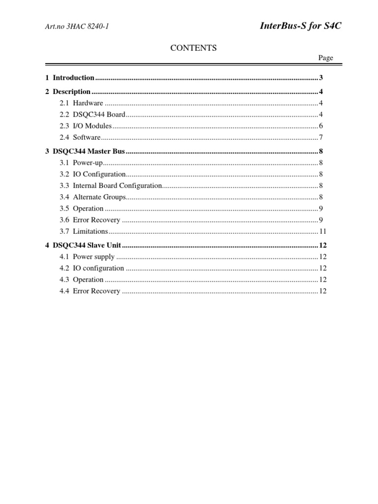 Interbus S | PDF | Input/Output | Power Supply