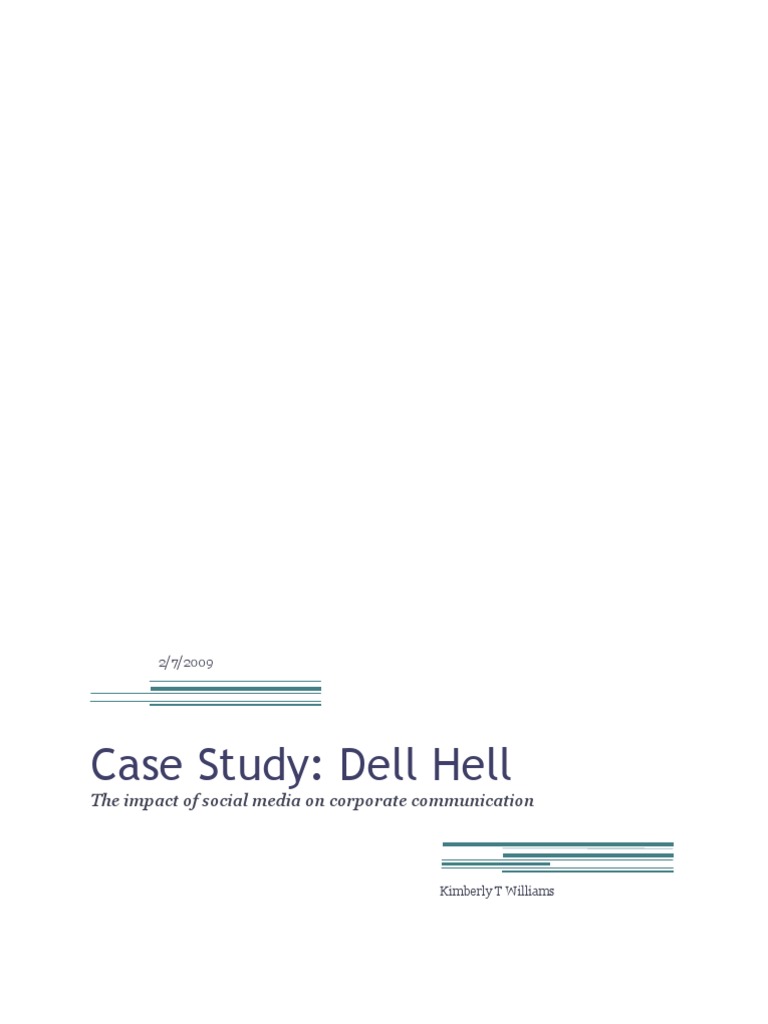 Dell Hell Case Study KKK | PDF | Dell | Social Media