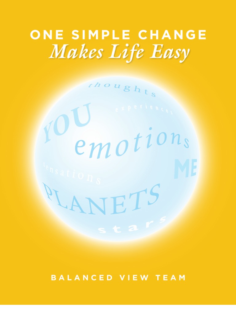 One Simple Change | PDF