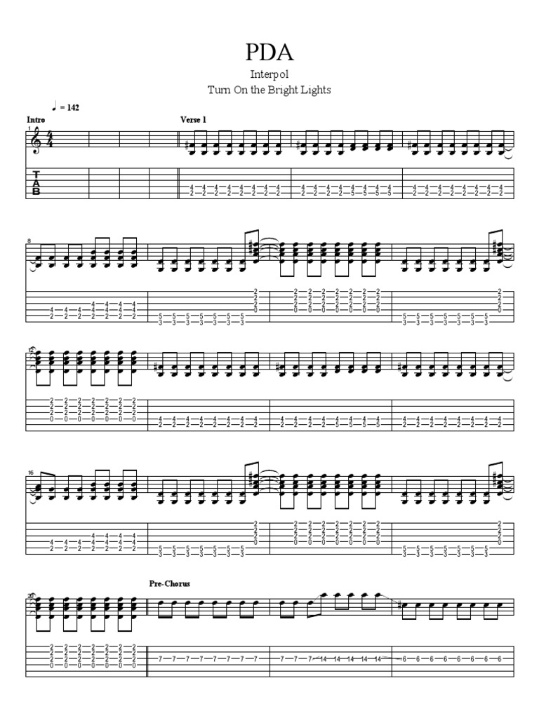 Interpol Pda | PDF | Songs | Musical Forms