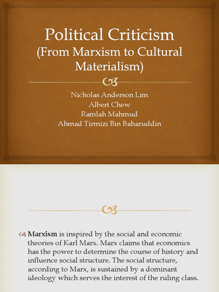 Political Criticism | PDF | Karl Marx | Ideologies