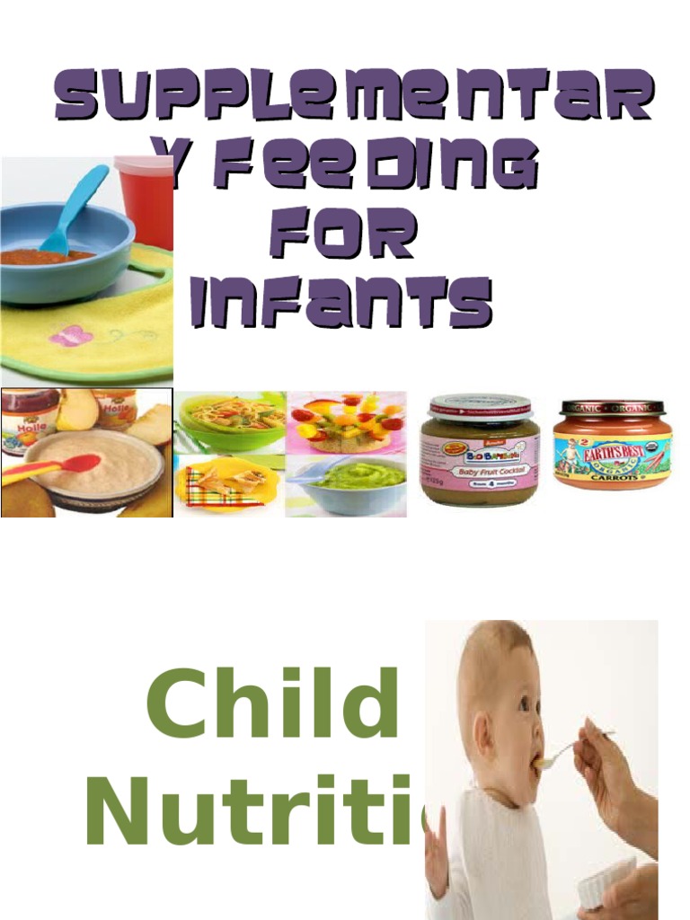 Supplementary Feeding For Infants | PDF | Eating | Foods