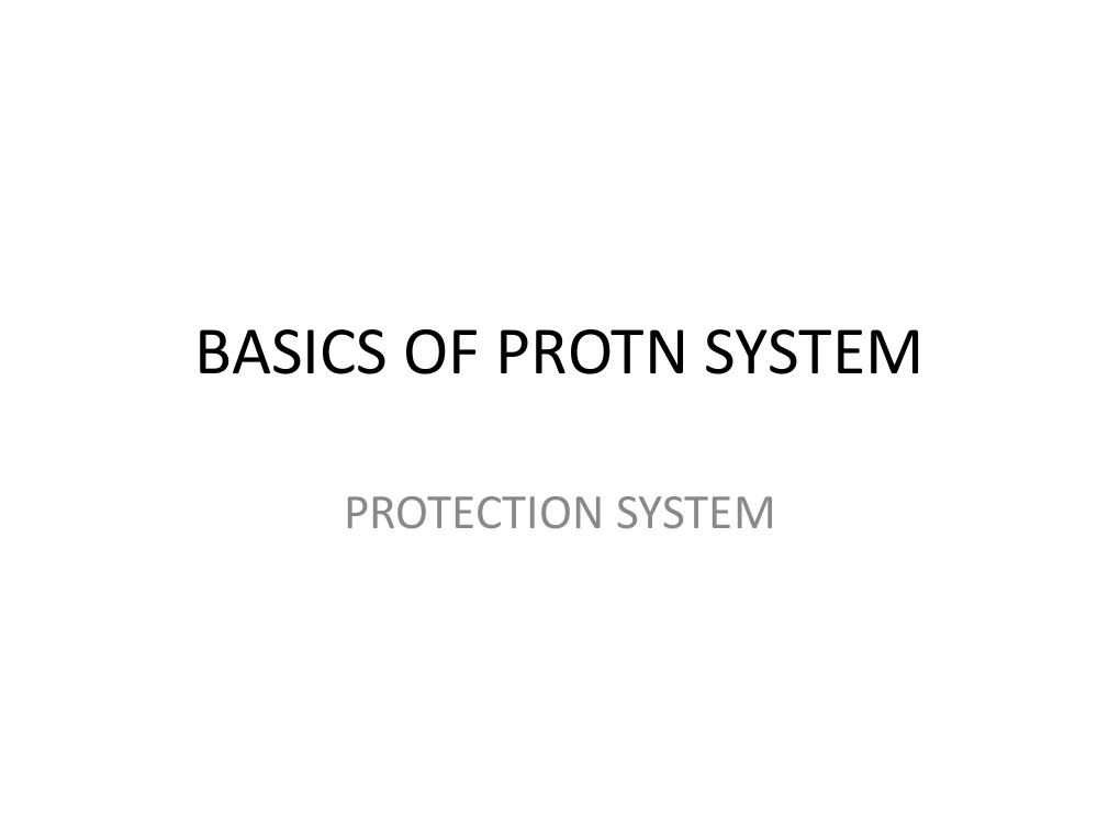 Basics of Protection | PDF