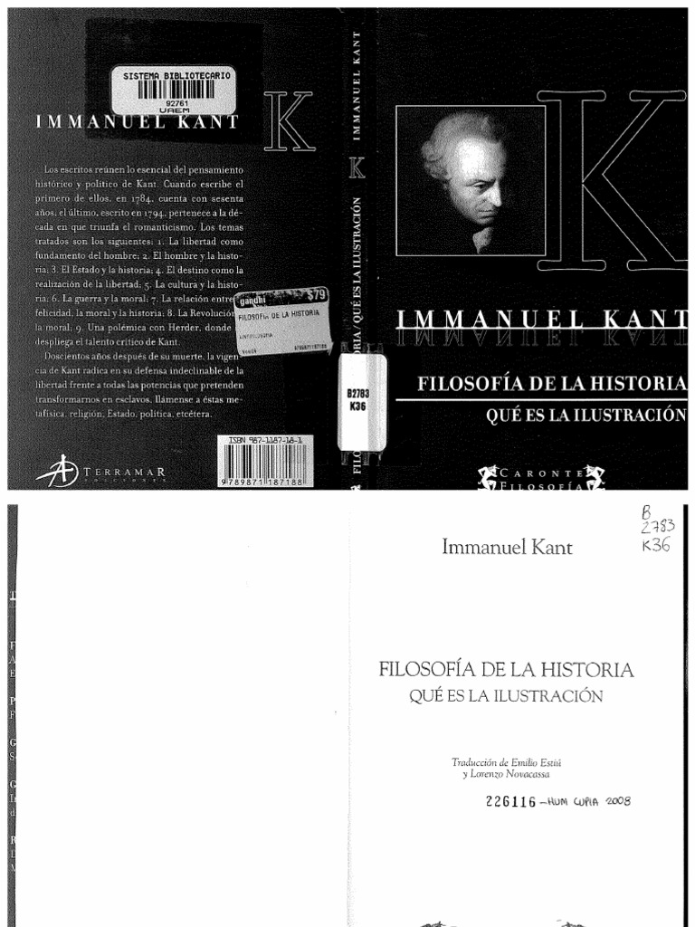 Filosofia de La Historia - Kant | PDF