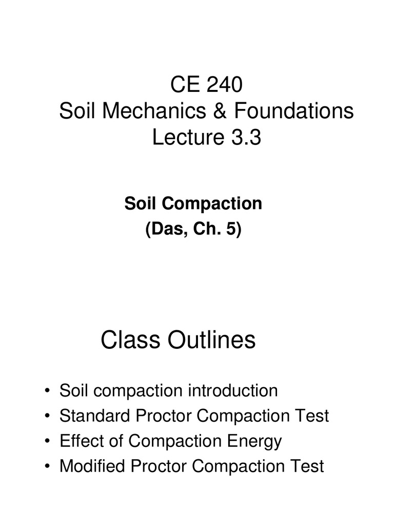 Soil Compaction | PDF