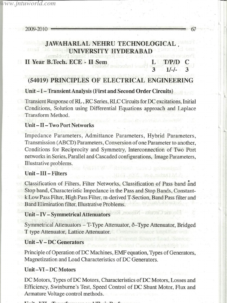 2-2 ECE Syllabus | PDF