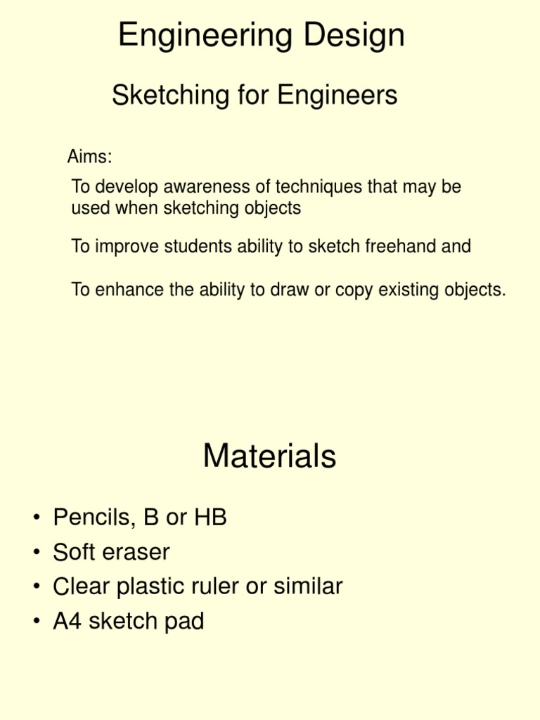Sketching For Engineers: Engineering Design | PDF | Perspective ...