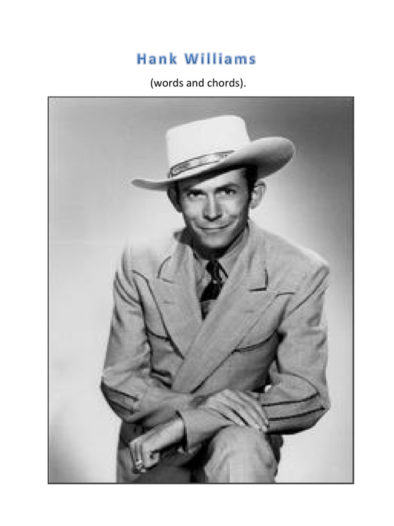 Hank Williams Songs With Chords | PDF | Art | Poetry