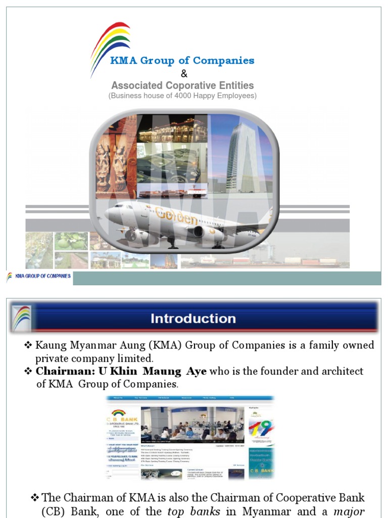KMA Company Profile Presentation (Mar 2013) | PDF | Myanmar | Banks