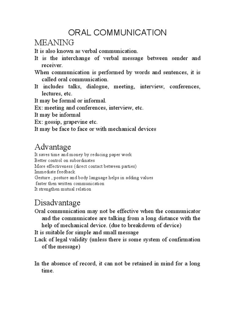 Oral Communication | PDF | Language Arts & Discipline | Self-Improvement