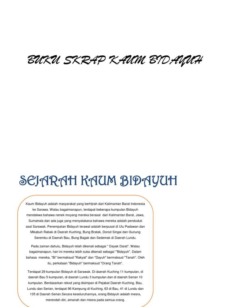 Kaum Bidayuh | PDF