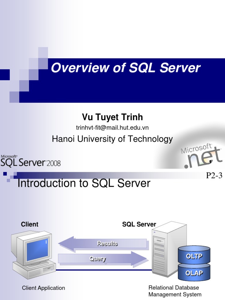 An In-Depth Look at SQL Server: A Relational Database Management System ...