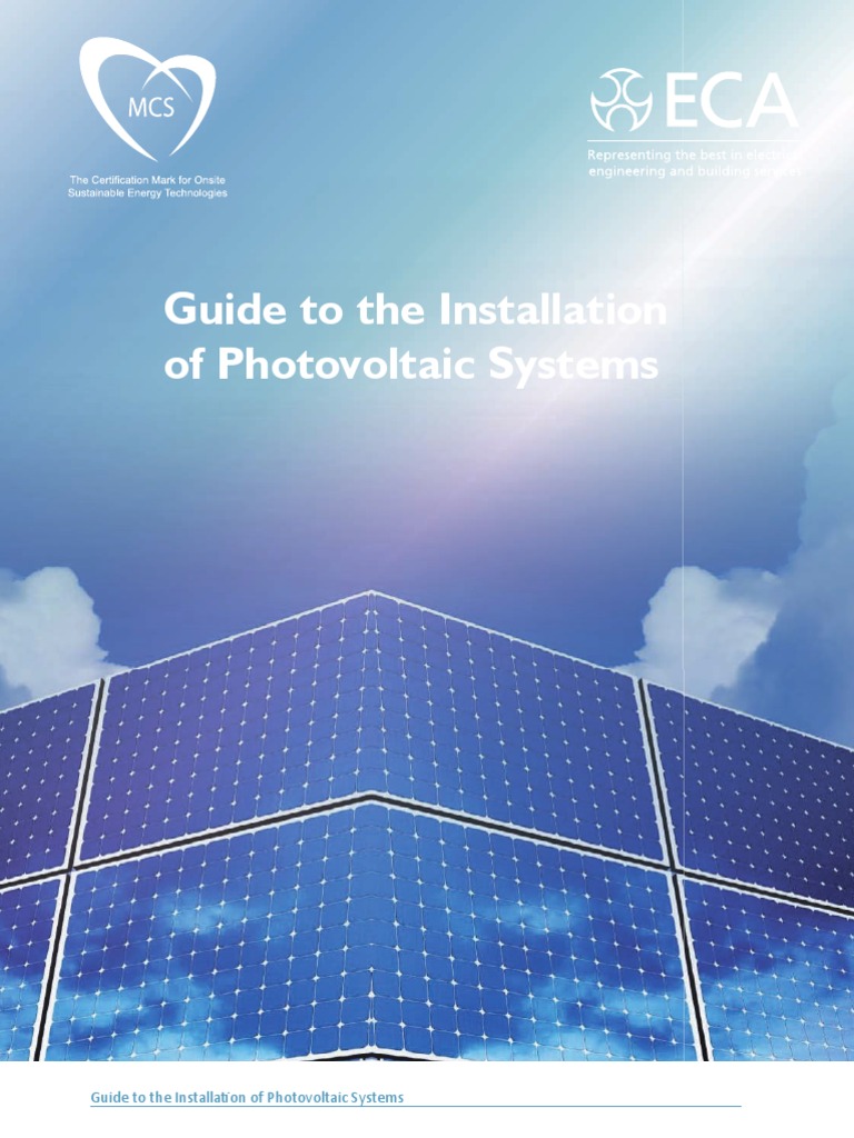 Guide To The Installation of Photovoltaic Systems | Photovoltaics ...