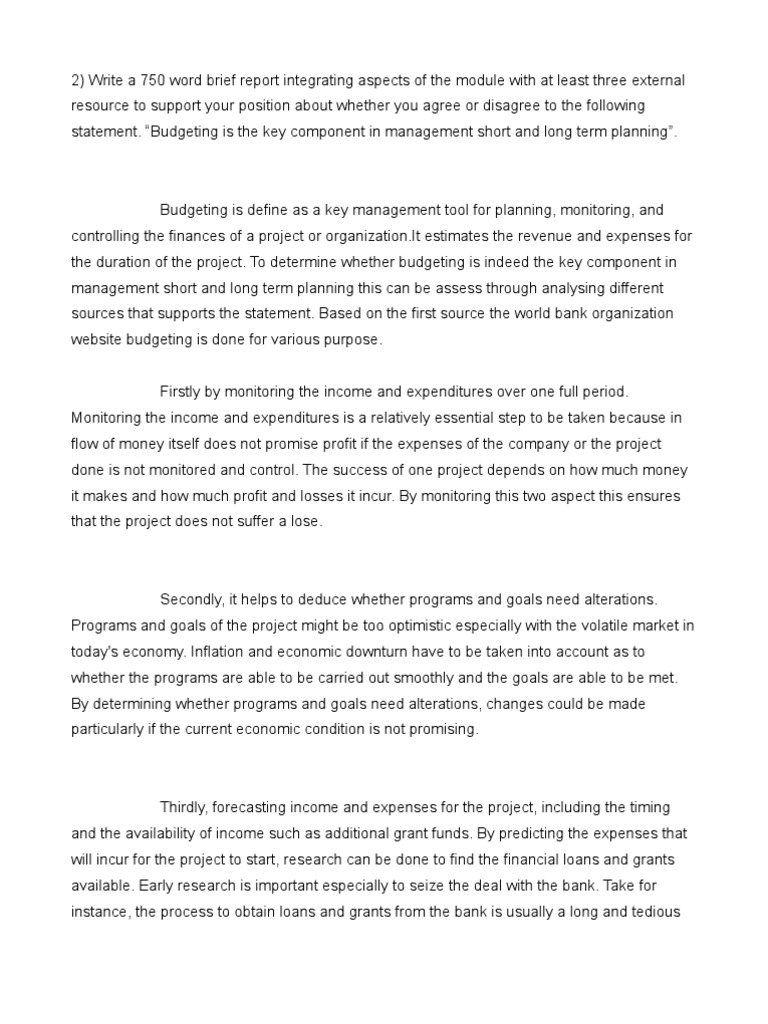 AFM Assignment | PDF | Expense | Budget