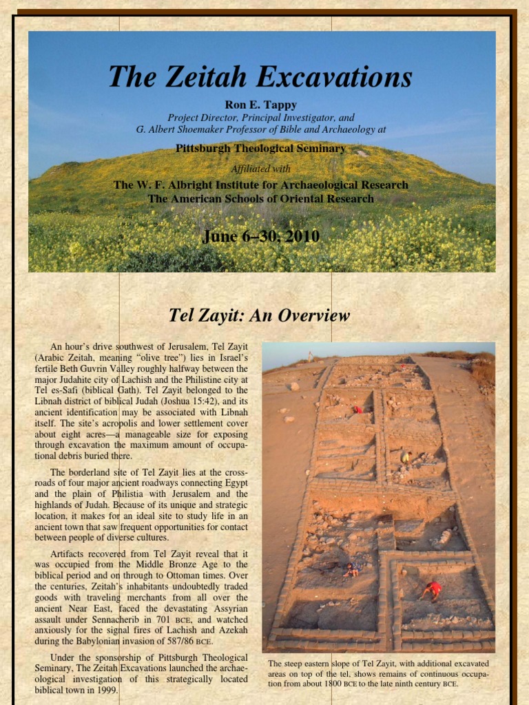 Tel Zayit Abecedary Discovery | PDF | Archaeology