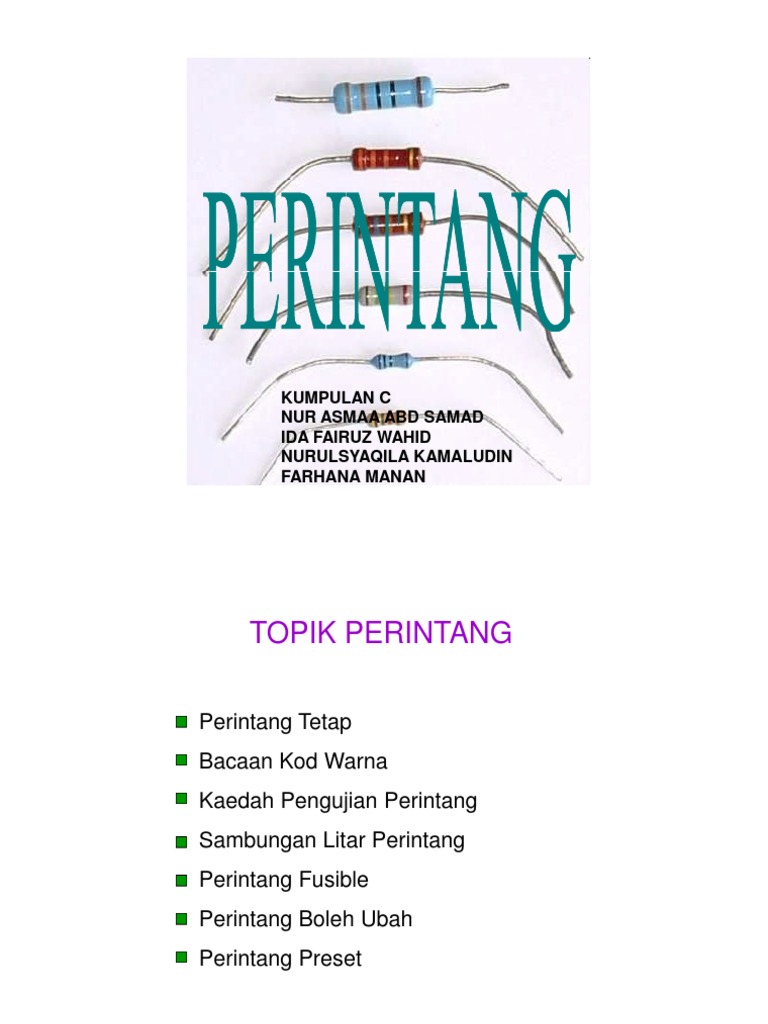 Panduan Lengkap Perintang Elektronik | PDF | Sains & Matematika