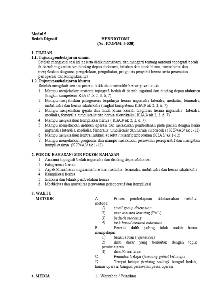 Modul 5 Herniotomi | PDF