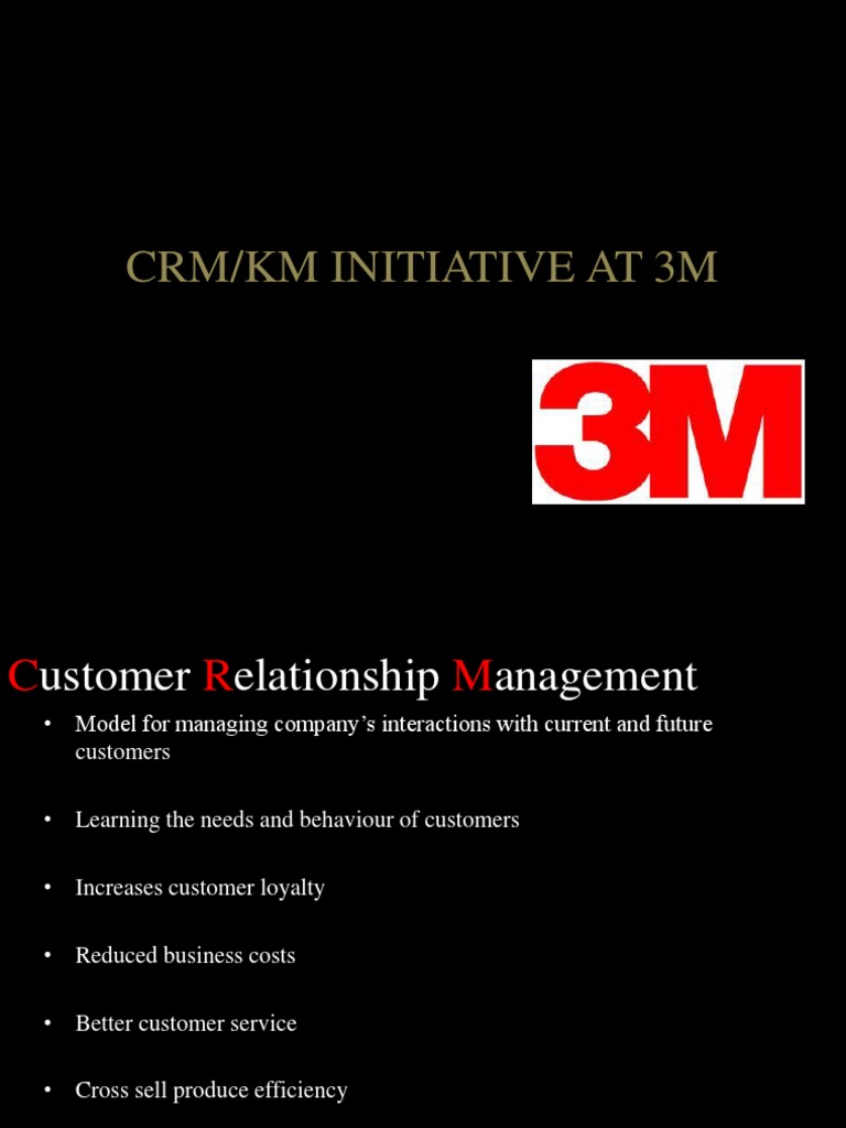 3m PPT - Final | Download Free PDF | Customer Relationship Management ...