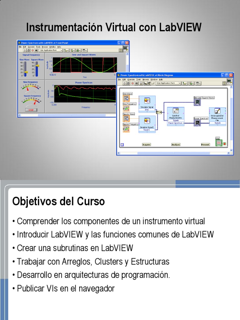 Introduccion LabVIEW - Seis Horas | PDF | Adquisición de datos | Archivo de computadora