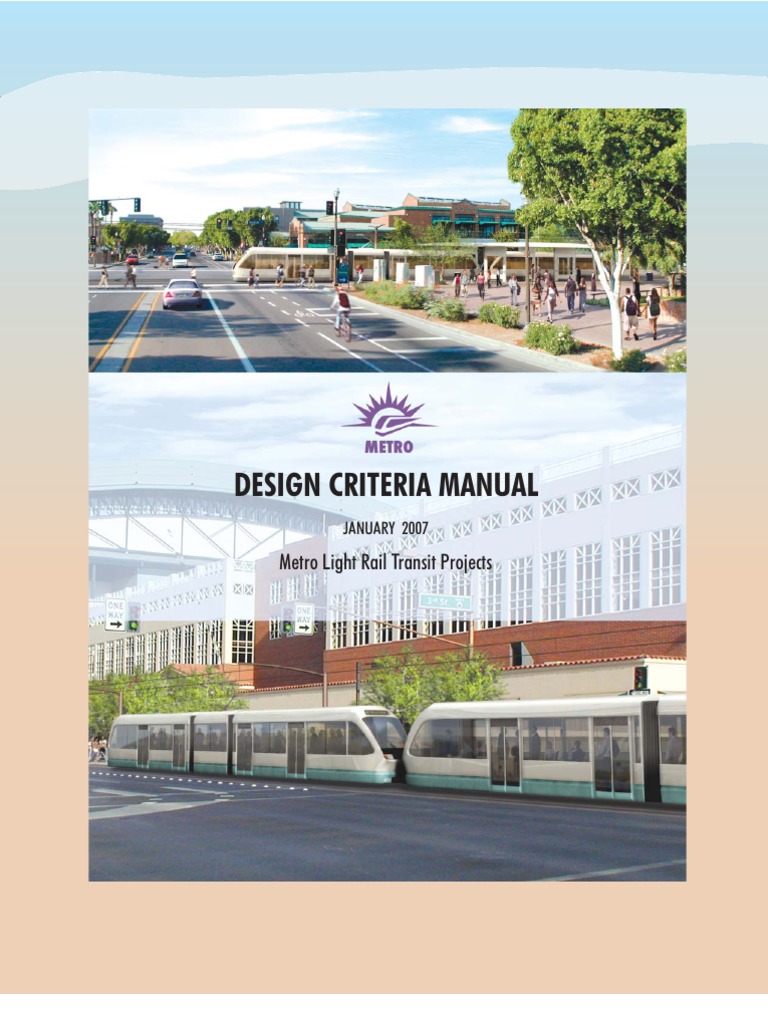 Metro LRT Design Criteria Manual | PDF | Electrical Substation | Track ...