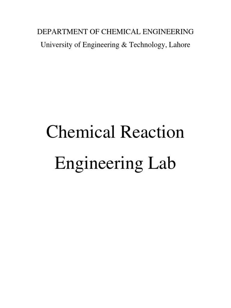 Chemical Reaction Engineering | PDF | Chemical Reactor | Reaction Rate