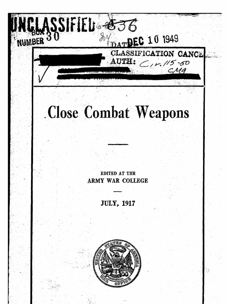 Close Combat Weapons | PDF | Trench Warfare | Mortar (Weapon)