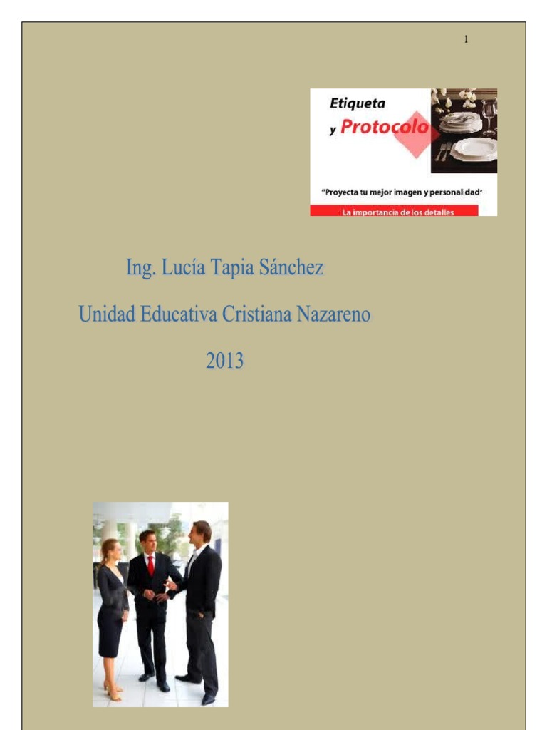 Etiqueta y Protocolo | PDF | Traje (ropa) | Moda