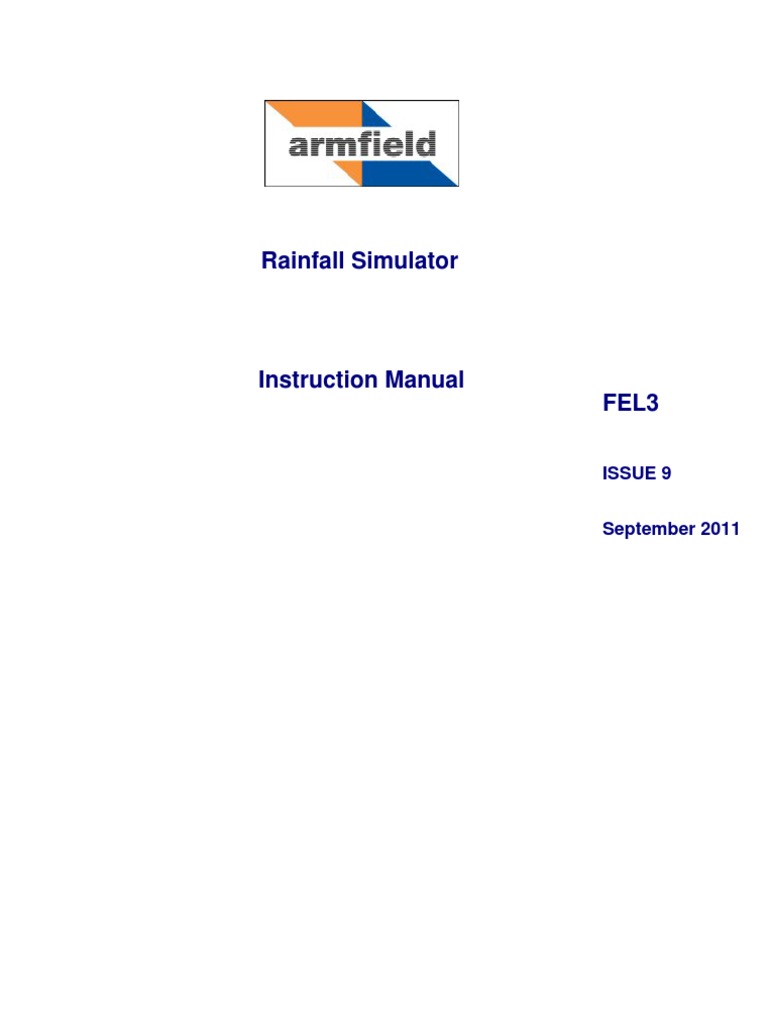 FEL3 Issue 9 Instruction Manual | PDF | Rain | Science