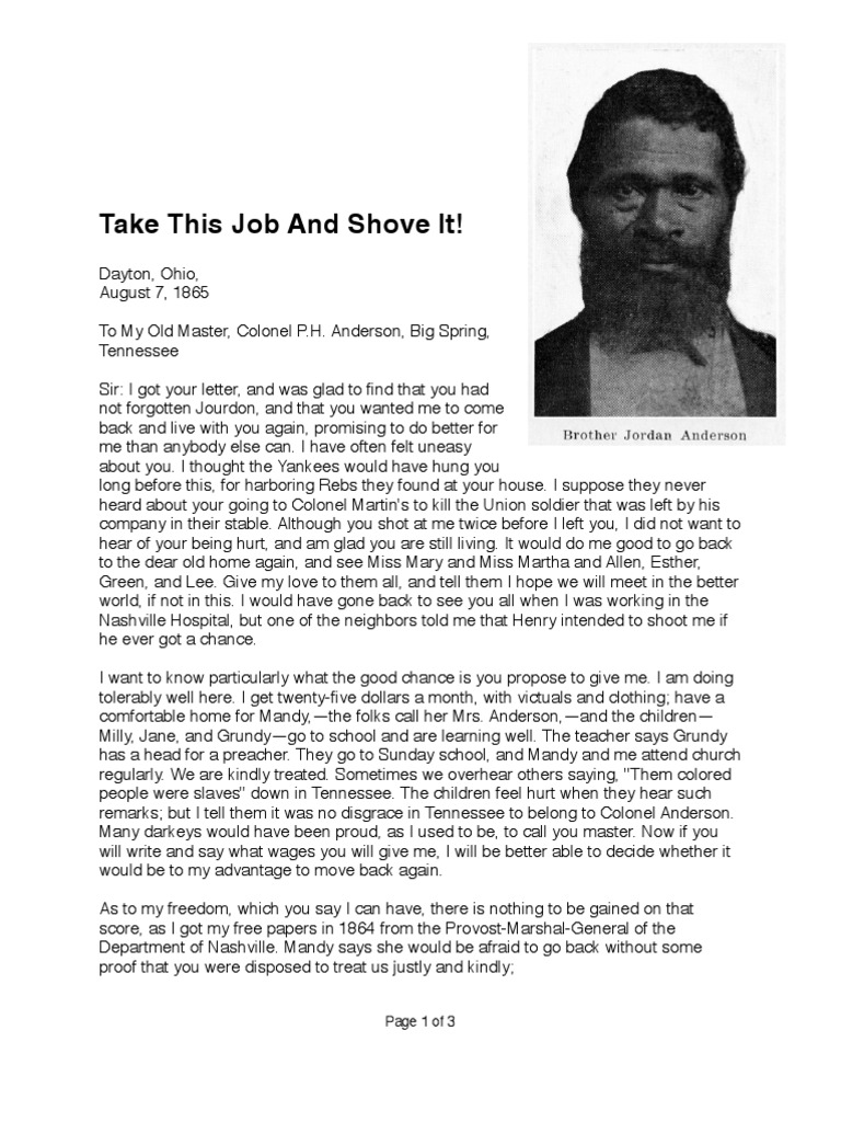 Take This Job And Shove It 1865 Style Pdf