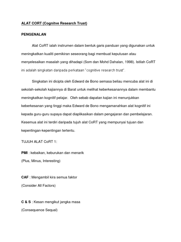 Pengenalan Cort | PDF