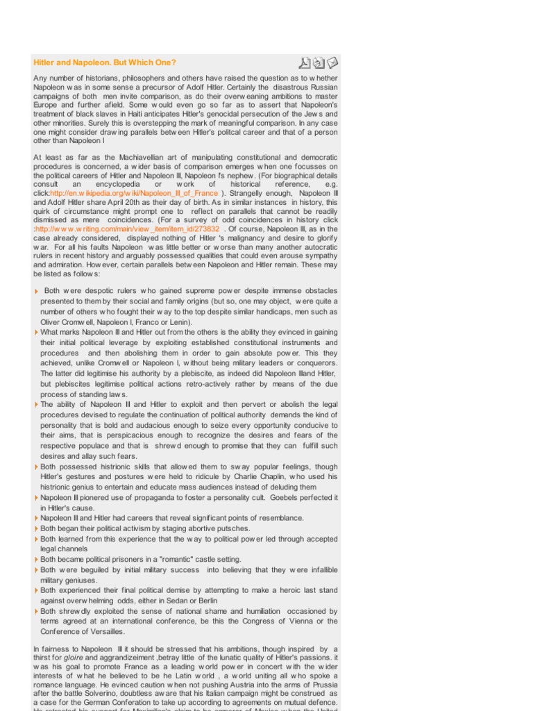 Was There A Precursor of Hitlerism in World History? | PDF | Adolf ...