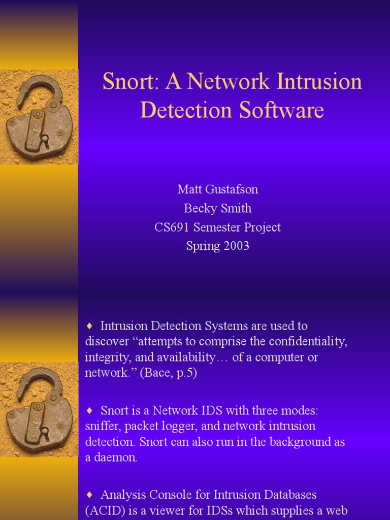 Snort Project | PDF | Transmission Control Protocol | Internet Protocols