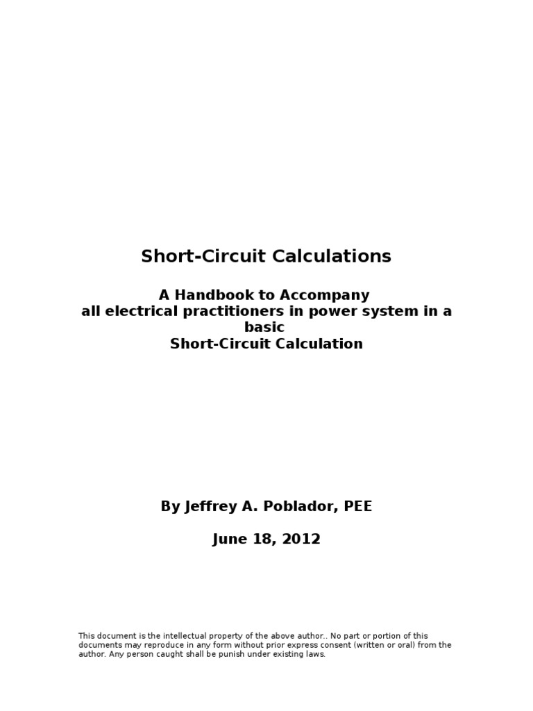 Short Circuit Calculations | PDF