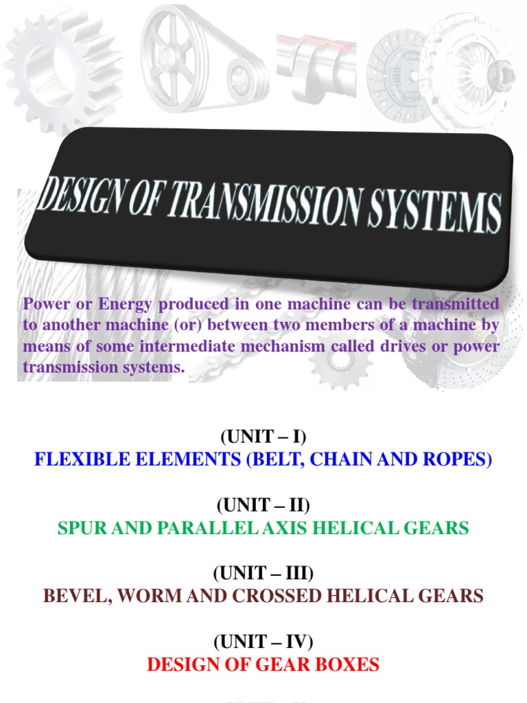 Design of Transmission Systems Overview | PDF