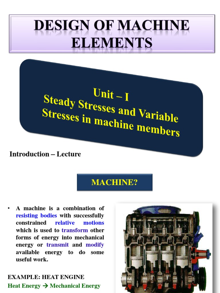 Design of Machine Elements | PDF | Bending | Yield (Engineering)