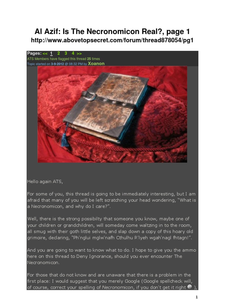 Al Azif - History & Fictional Mythology Surrounding the Necronomicon ...