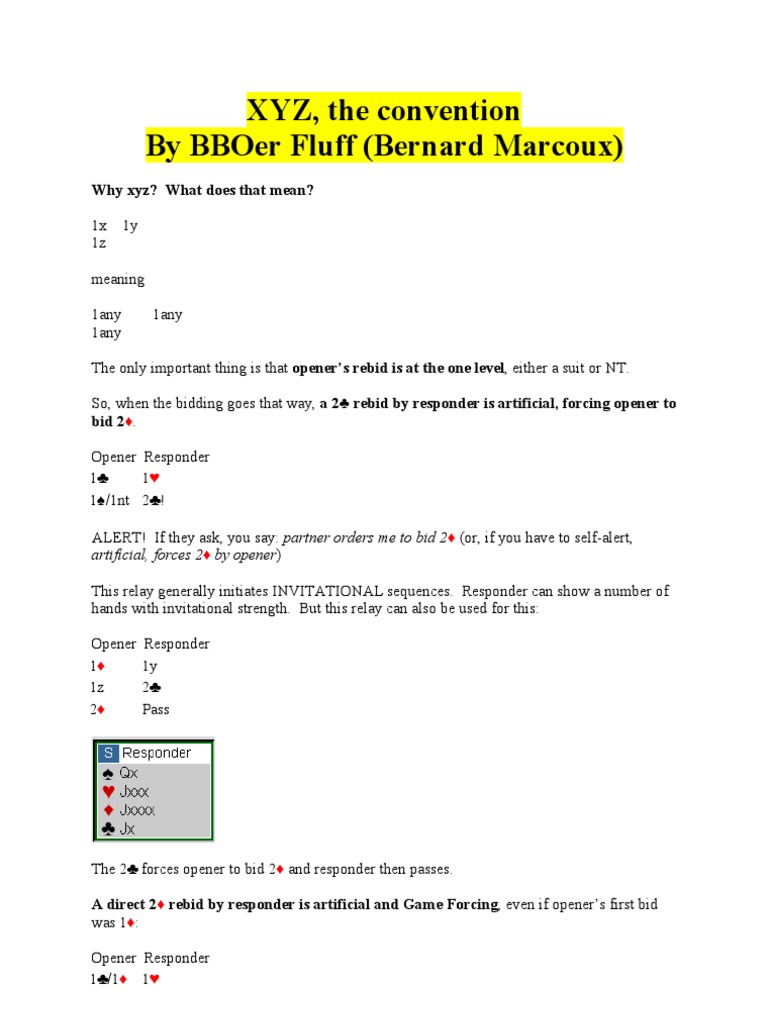 Xyz, The Convention by Bboer Fluff (Bernard Marcoux) : Why Xyz? What ...