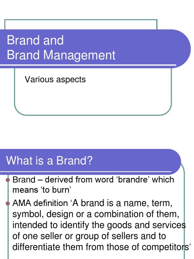 Brand Management | PDF | Brand | Equity (Finance)