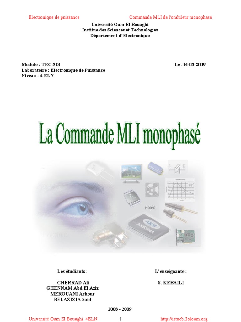 Commande MLI de L Onduleur Monophase | PDF | Électronique de puissance ...